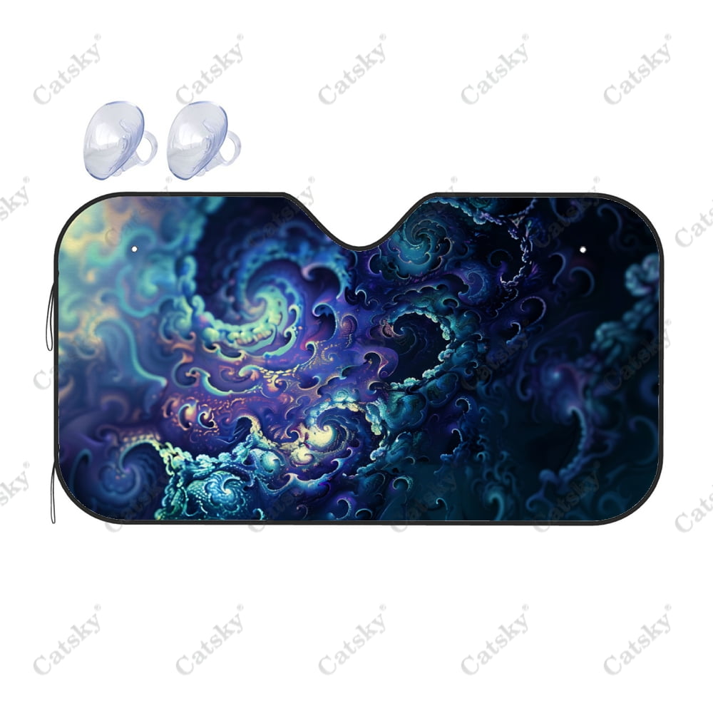 Abstract Fractal Geometry Car Windshield Sunshade Front Auto Car ...