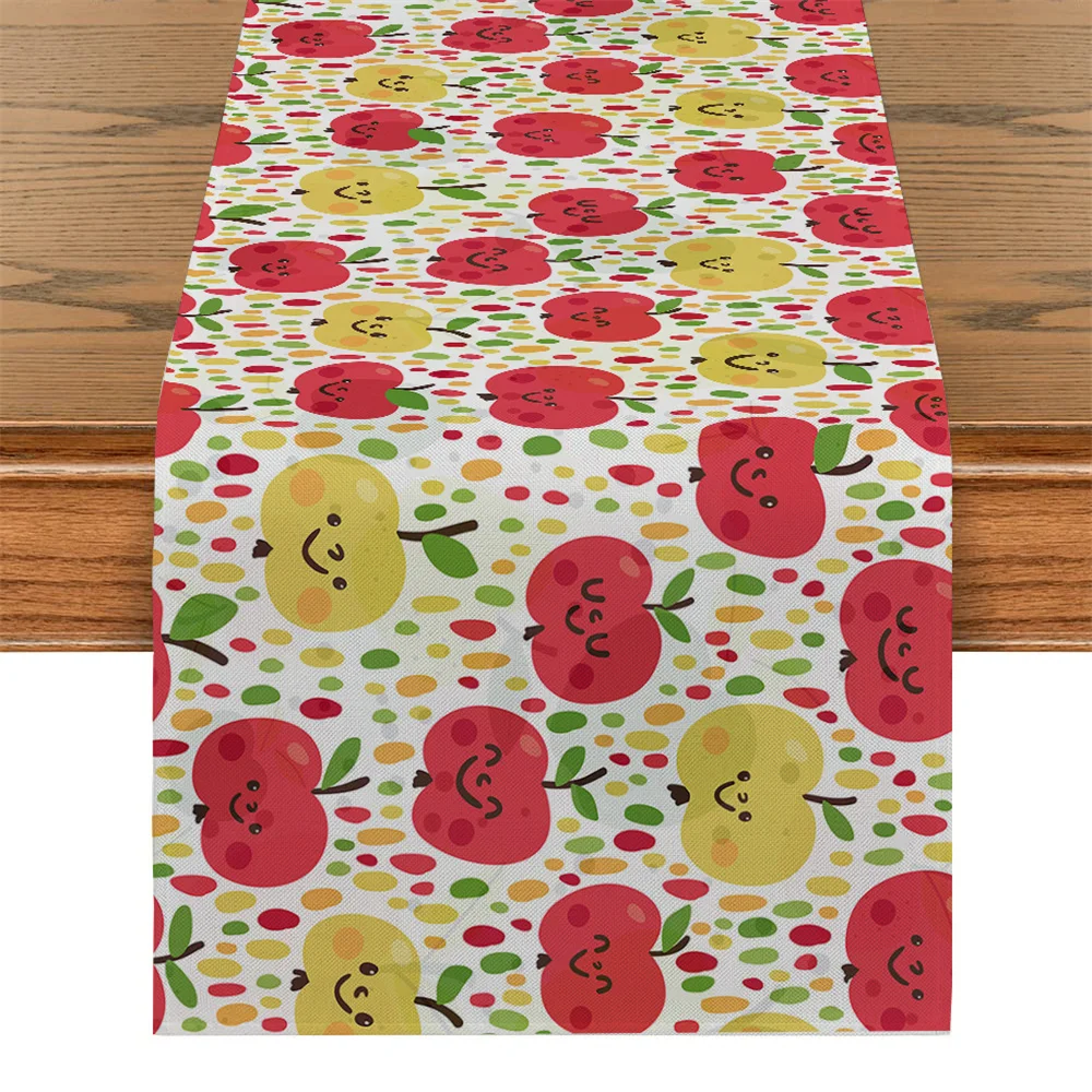 Abstract Fruit Table Flag Lemon Table Runner Modern Abstract Art ...