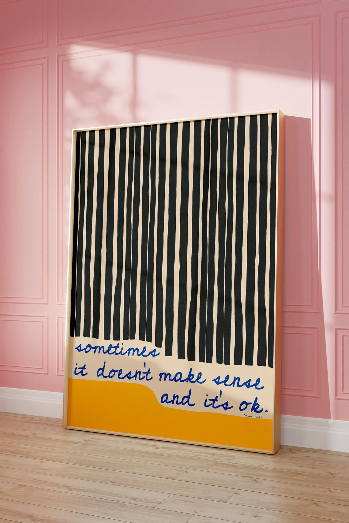 Abstract Funky Wall Art Uplifting Quote Poster Aesthetic Inspirational ...