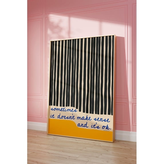 Abstract Funky Wall Art Uplifting Quote Poster Aesthetic Inspirational ...