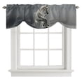 Abstract Funny Animal Tie Up Valance Curtains Horse Sitting on The ...