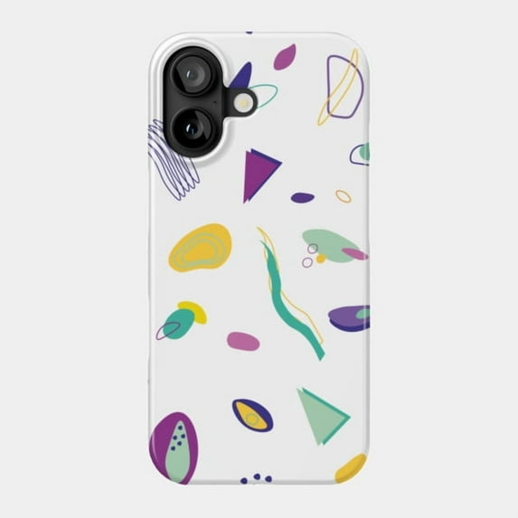 Abstract Funny Shapes Modern Geometric Pattern Art Case for iPhone 11 ...