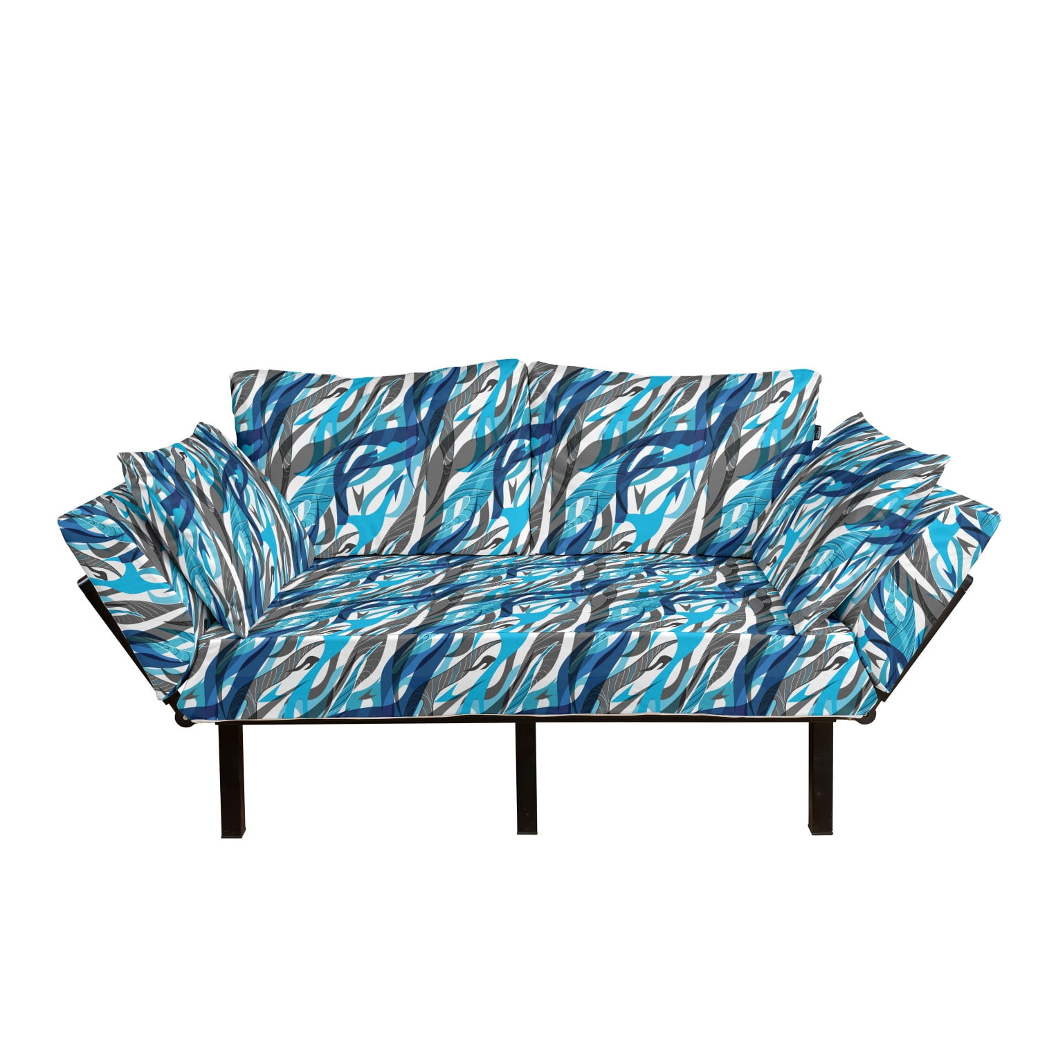 Abstract Futon Couch, Surreal Expressionism Inspired Image Modern Art ...