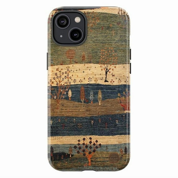 Abstract Gabbeh Rug Phone Case, Persian Tribal Art Cover for iPhone 17 ...