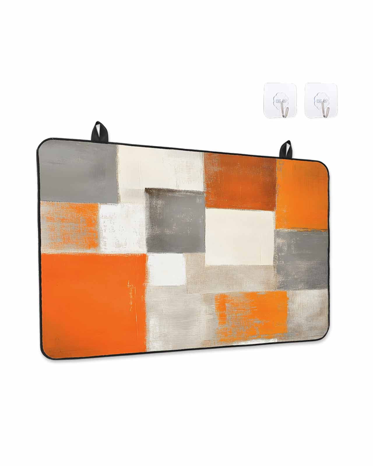 Abstract Gary Orange Paint Stove Top Covers for Electric Stove, 28'x20 ...