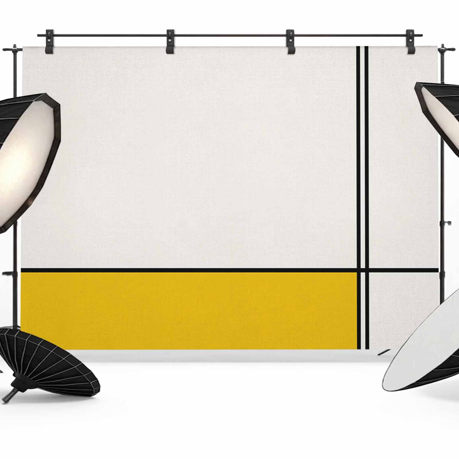 Abstract Gemoetric Backdrop for Photography, Art Yellow Color Block ...