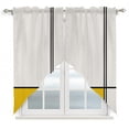 Abstract Gemoetric Swag Valances for Windows 36 inches Long, Art Yellow ...