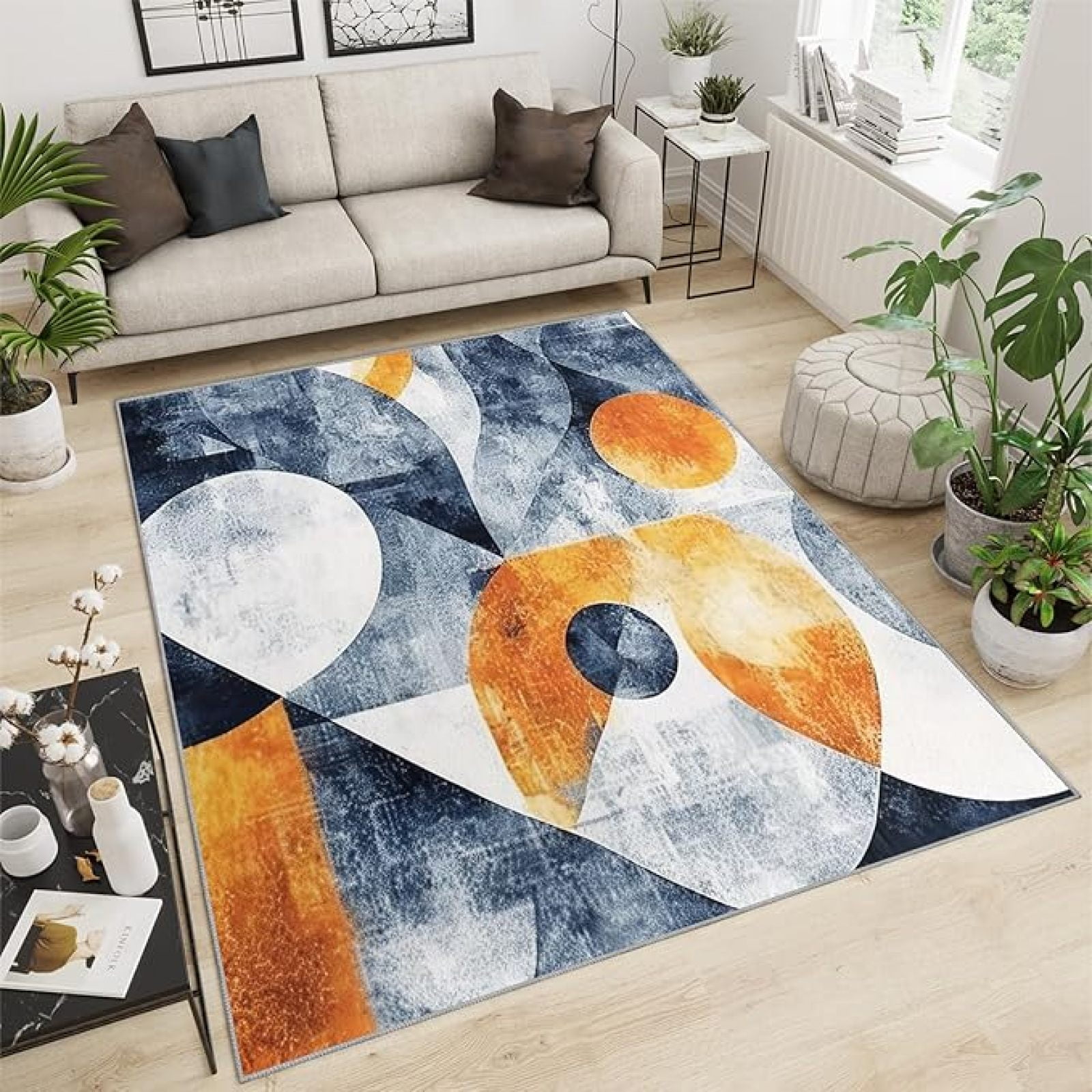 Abstract Geometric Area Rugs Nordic Medieval Carpet Retro Minimalist ...
