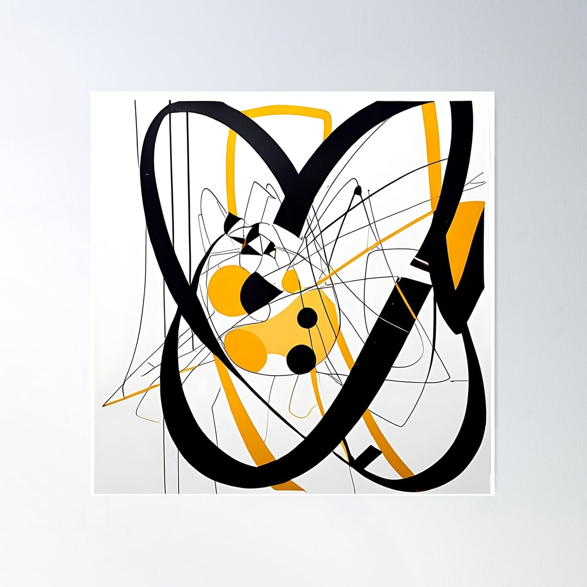 Abstract Geometric Art - Bold Modern Design Poster Wall Art, Modern ...