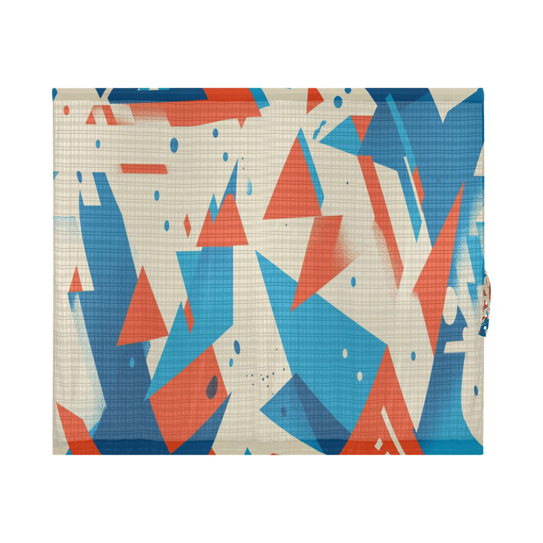 Abstract Geometric Art Design Door Panels 25x72in Breathable Mesh ...