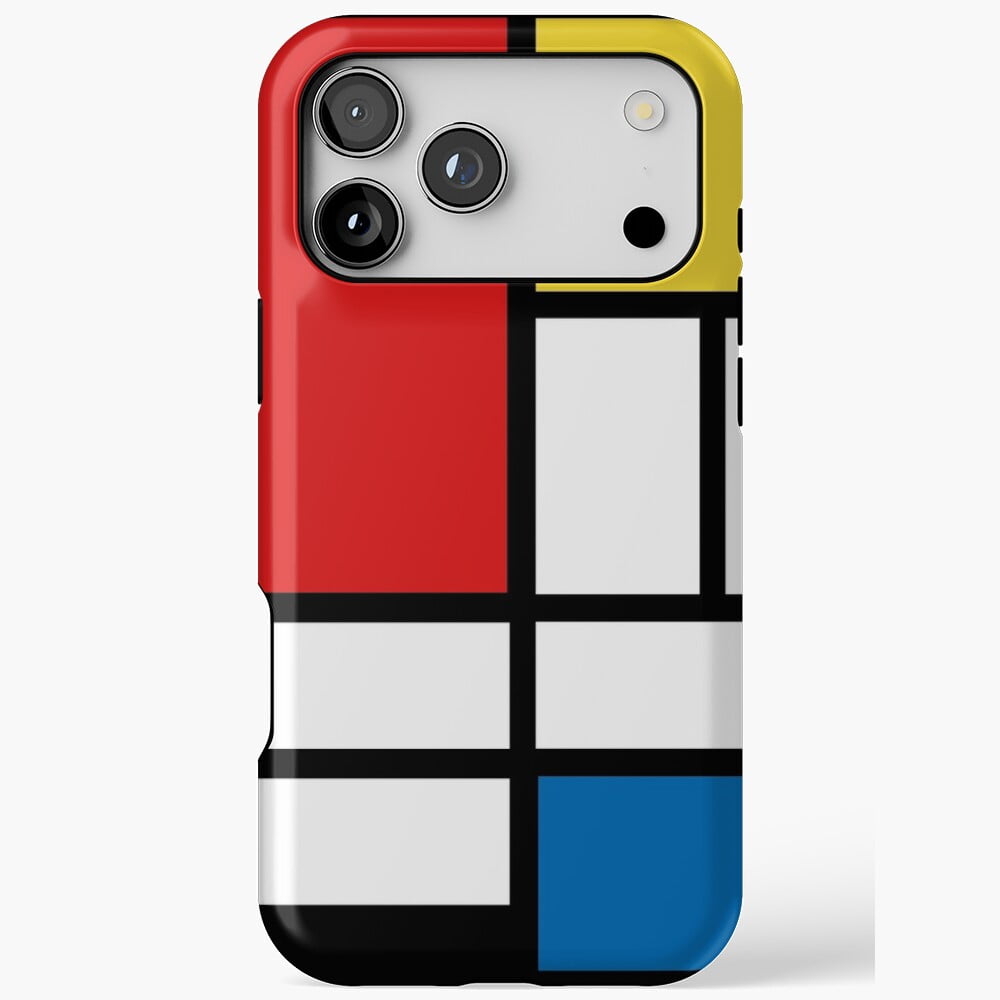 Abstract Geometric Art Fan Cover for iPhone 11 12 13 14 15 16 17 Pro ...
