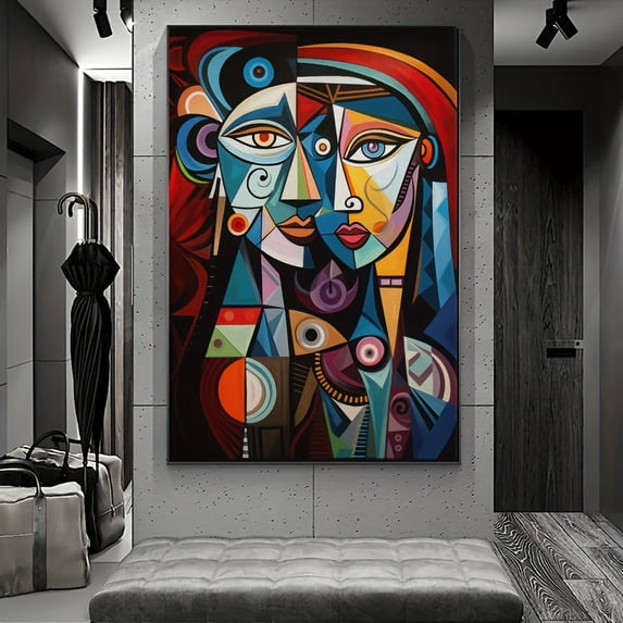 [Abstract Geometric Art] Frameless Abstract Geometric Wall Art | 1pc ...