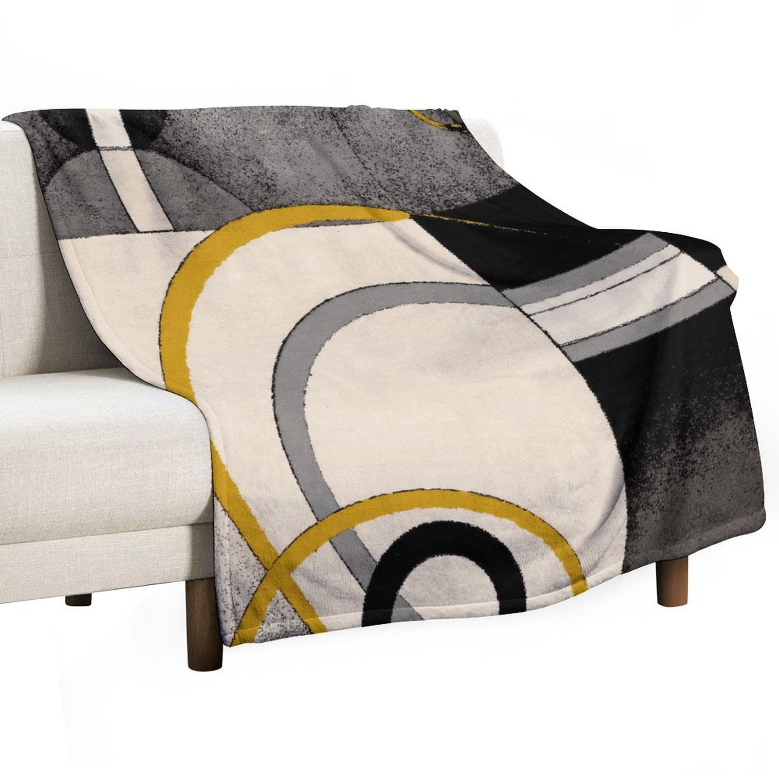 Abstract Geometric Art Print Soft Print Blanket Throw Blankets Warm ...