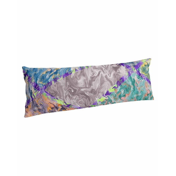 Abstract Geometric Body Pillow Covers, Modern Marble Abstract Art ...
