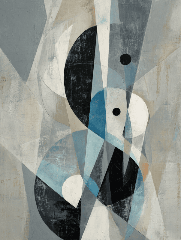 Abstract Geometric Canvas Art Print, Perfect Wall Decor for Living Room ...
