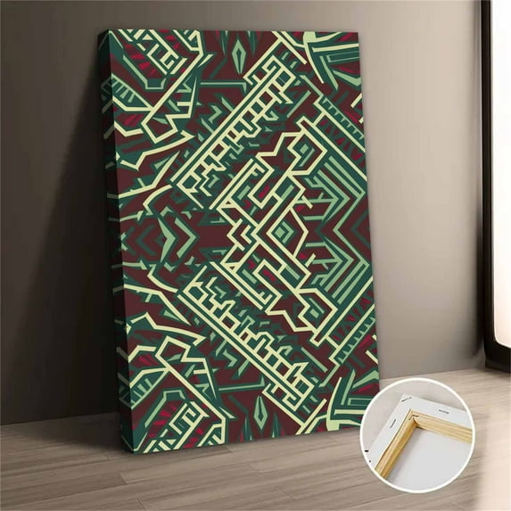 Abstract Geometric Canvas Wall Art Print For Bedroom Living Room Decor ...