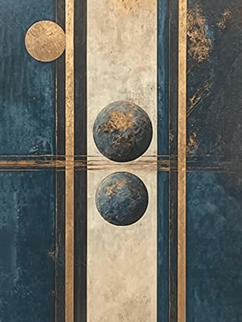 Abstract Geometric Circle Decor Art Decoration Painting/Canvas Print ...