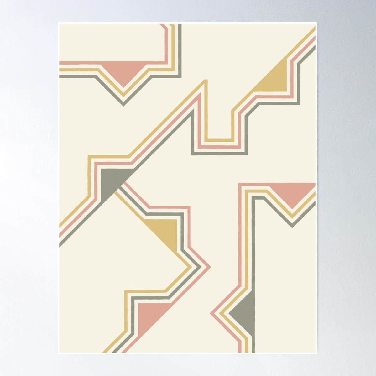 Abstract Geometric Color Poster Wall Art, Modern Wall Decor For Living ...