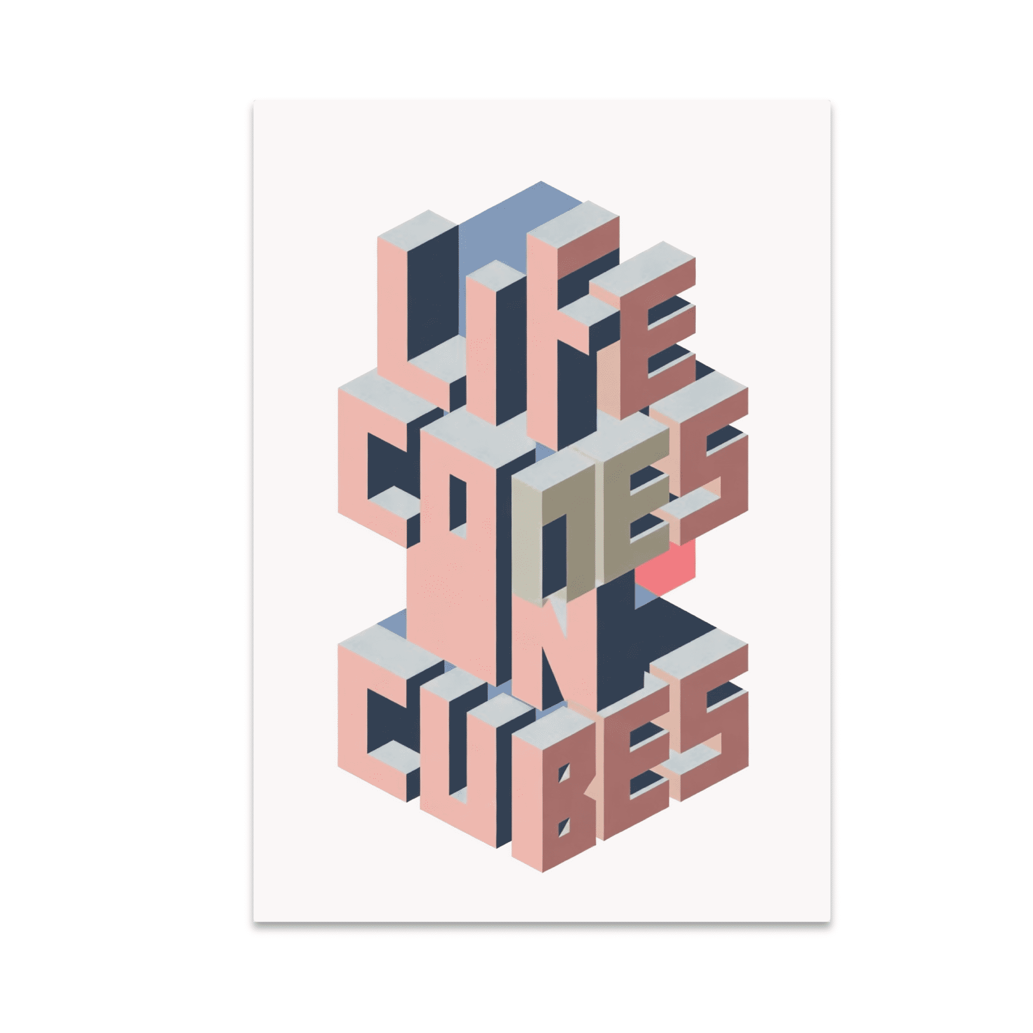 Abstract Geometric Decor - Modern Art Enthusiast - 13x19 Poster Print ...