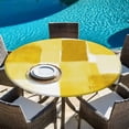 Abstract Geometric Graffiti Square Round Fitted Tablecloth with Elastic ...