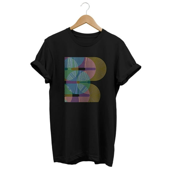 Abstract Geometric Graphic Tee with Artistic Modern Artsy Design Unisex ...