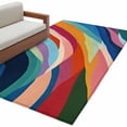 Abstract Geometric Kitchen Runner Rug 2.7x5 Washable Runners for ...