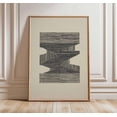 Abstract Geometric Line Art Minimalist Black and White Poster Modern ...