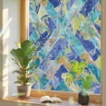 Abstract Geometric Marble Texture Window Privacy Film, Rainbow Film ...
