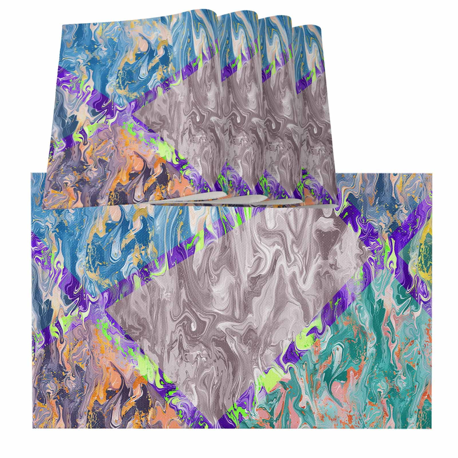 Abstract Geometric Modern Marble Abstract Art Aesthetics Burlap Kitchen ...