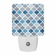 Abstract Geometric Morocco Pattern Plug-in LED Night Lights Gray and ...