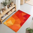 Abstract Geometric Mosaic Triangular Shapes Rectangle Rug 2'x3' Orange ...