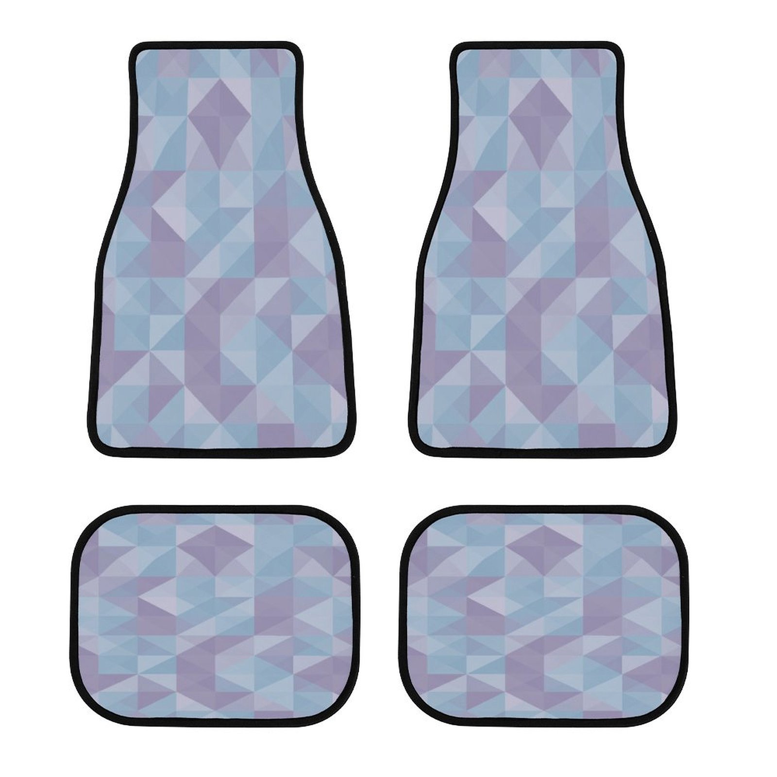 Abstract Geometric Pastel Blue Purple Pattern Car Floor Mats Water ...