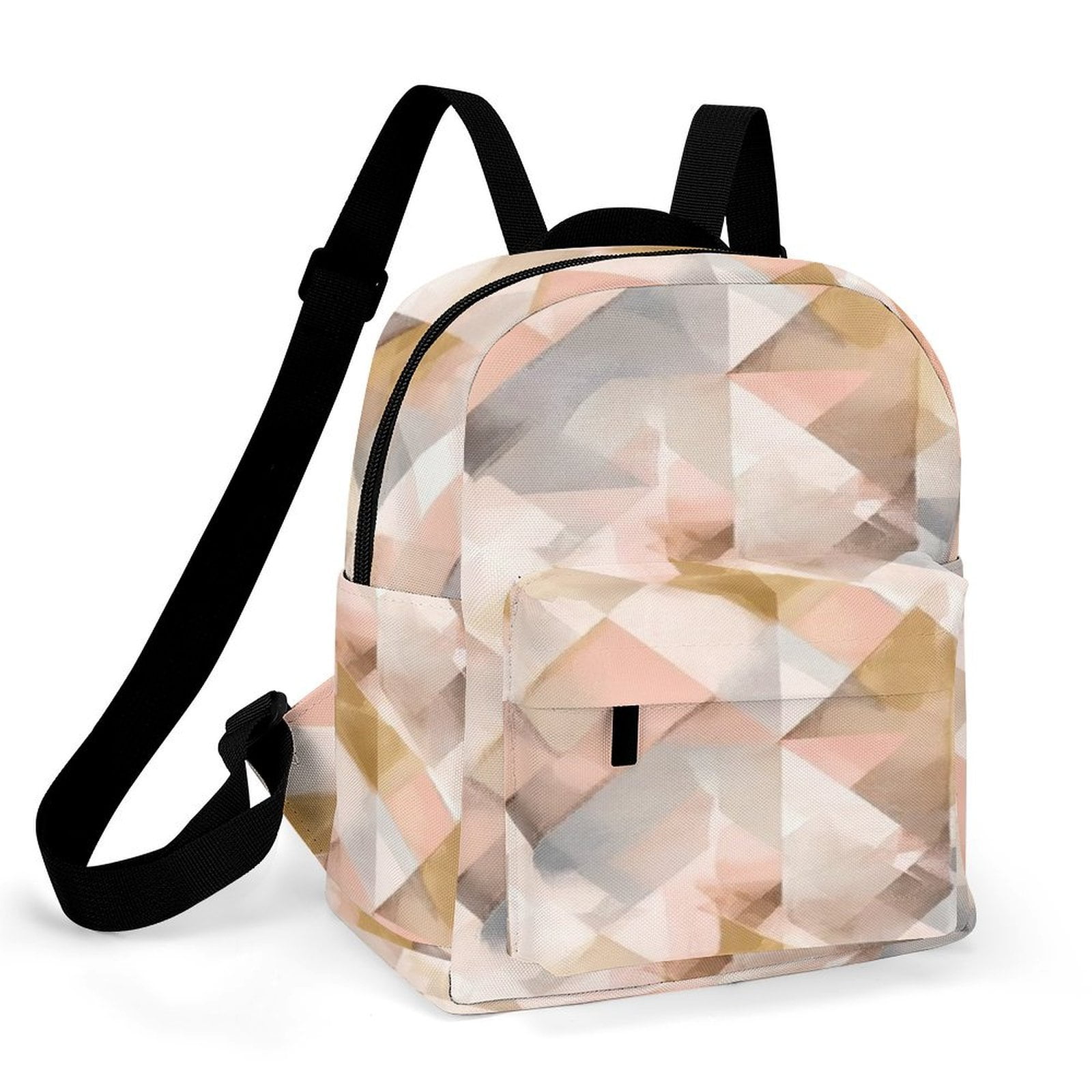 Abstract Geometric Pastel Pattern Small Backpack Cute Mini Backpacks ...
