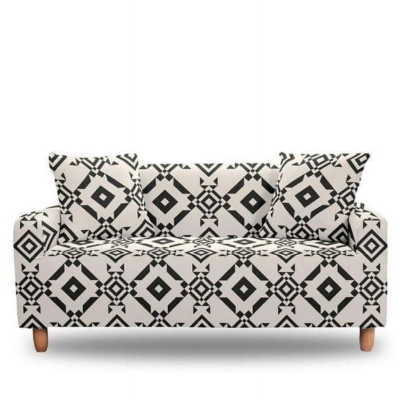 Abstract Geometric Pattern All-cover Couch Covers Stretch Sofa Cover ...