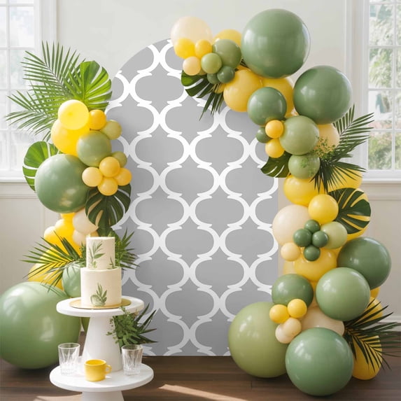 Abstract Geometric Pattern Arch Backdrop Cover Stretchy Spandex Arch ...