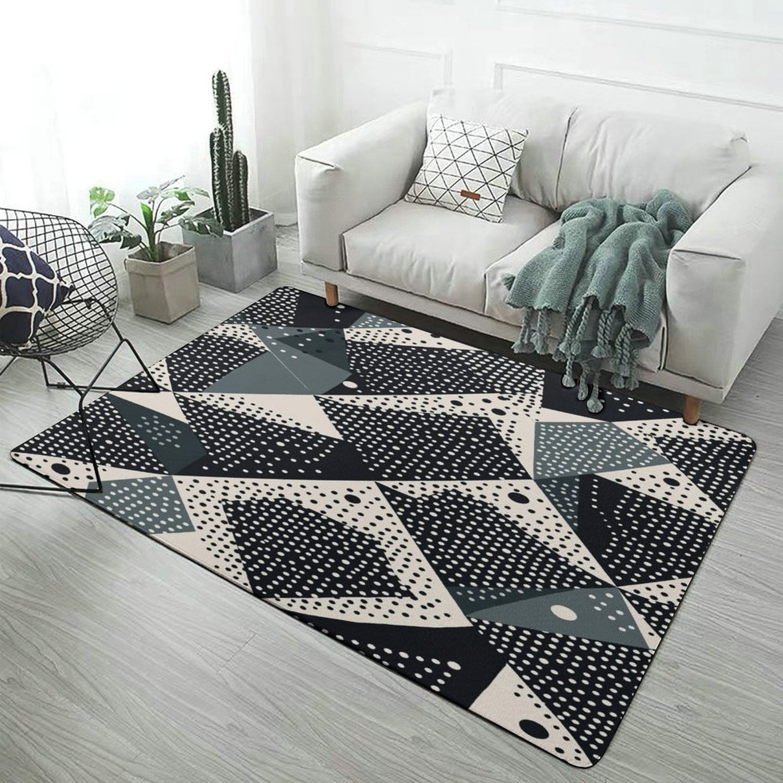Abstract Geometric Pattern Area Rug Wet Carpet Luxury Area Rug Living ...
