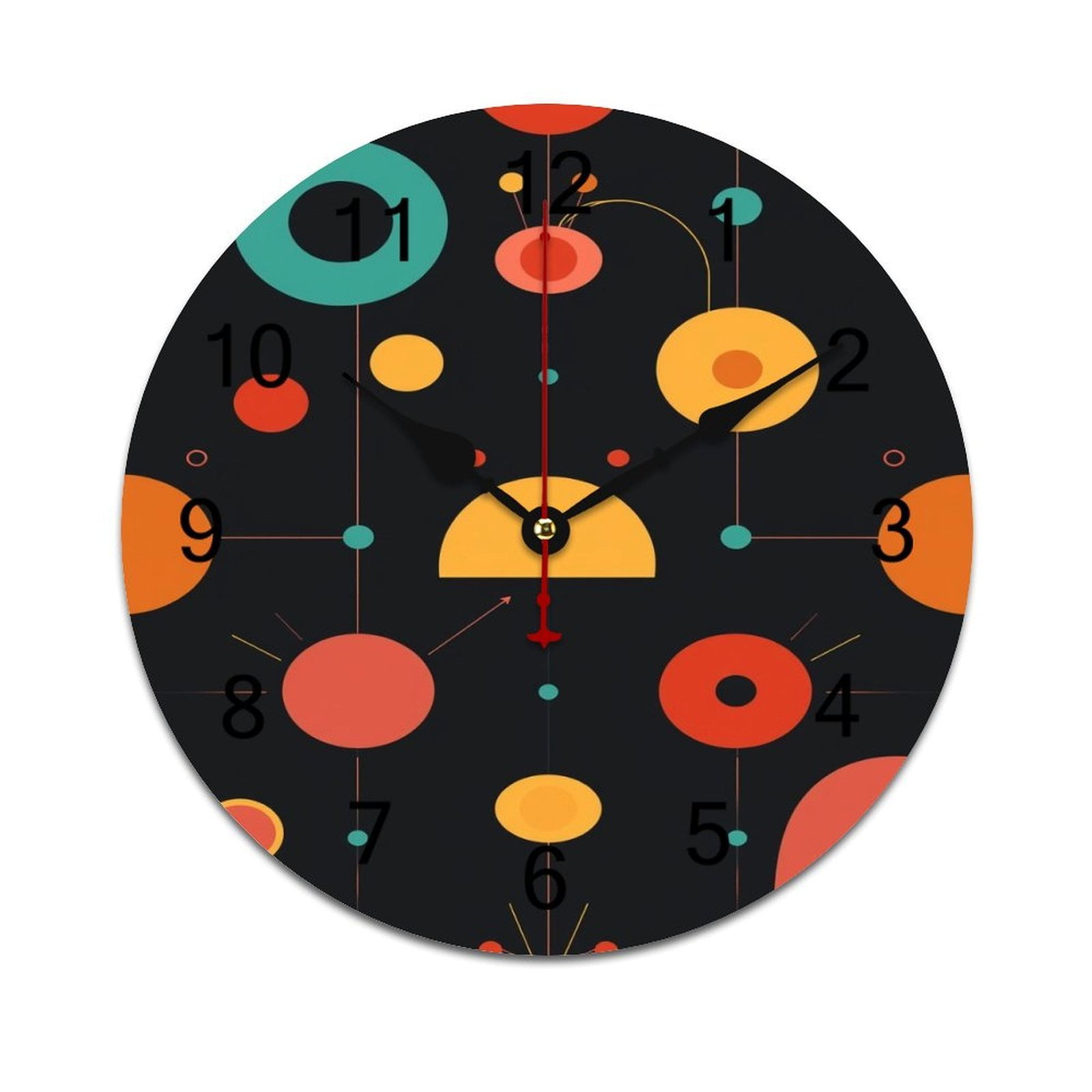 Abstract Geometric Pattern Clocks Wall Home Decoration Teen Room ...