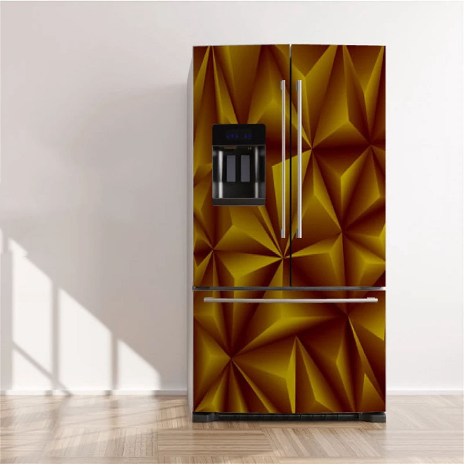 Abstract Geometric Pattern Refrigerator Magnet Wallpaper 3D Visual ...