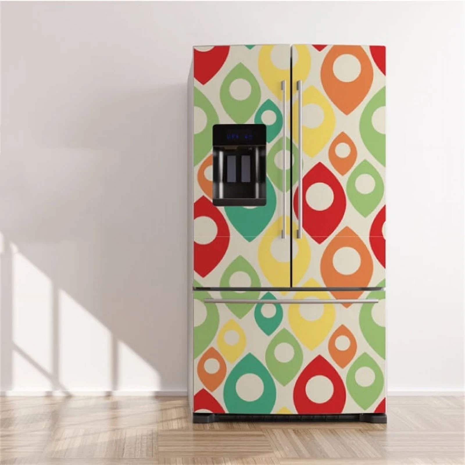 Abstract Geometric Pattern Refrigerator Magnet Wallpaper 3D Visual ...