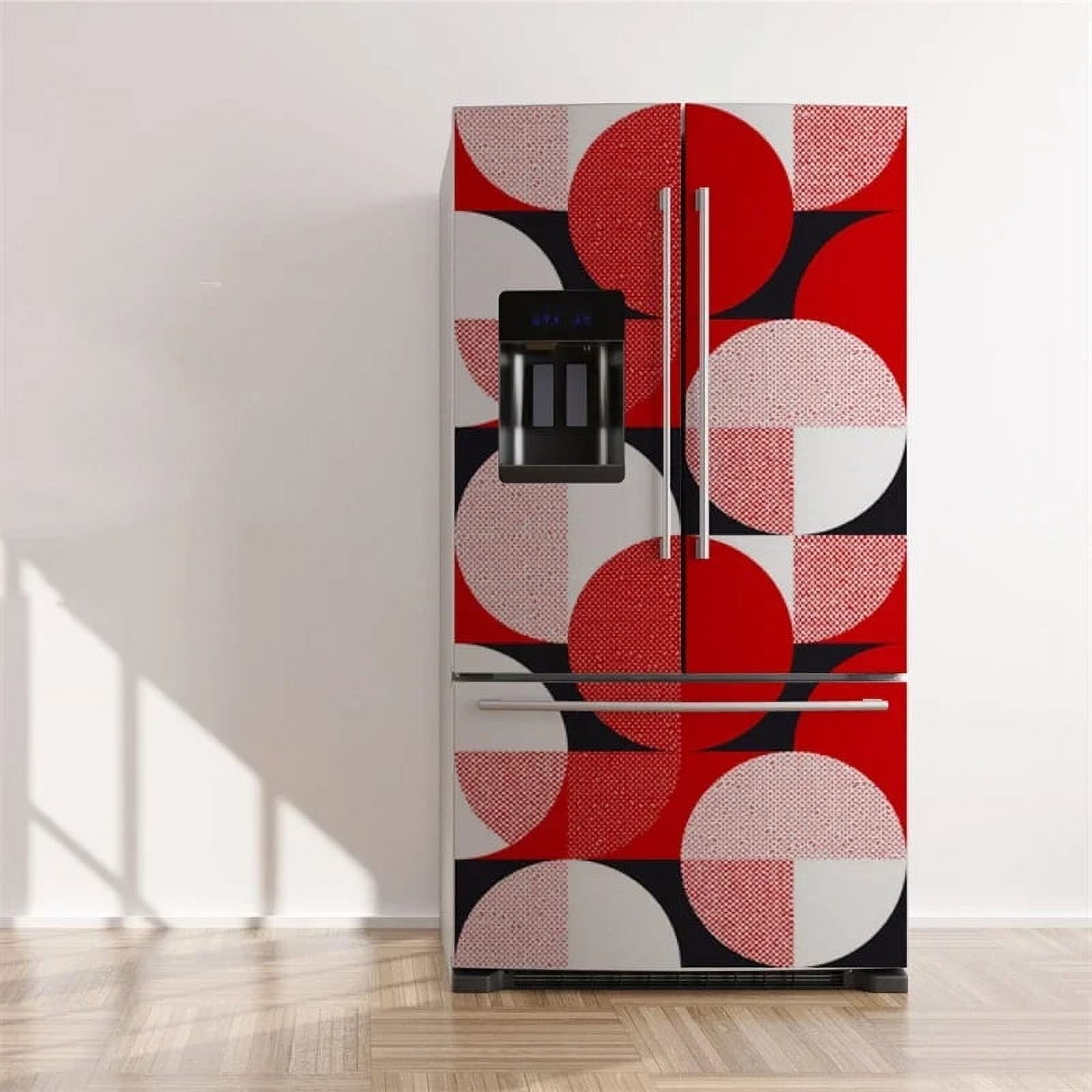 Abstract Geometric Pattern Refrigerator Sticker Wallpaper Visual ...