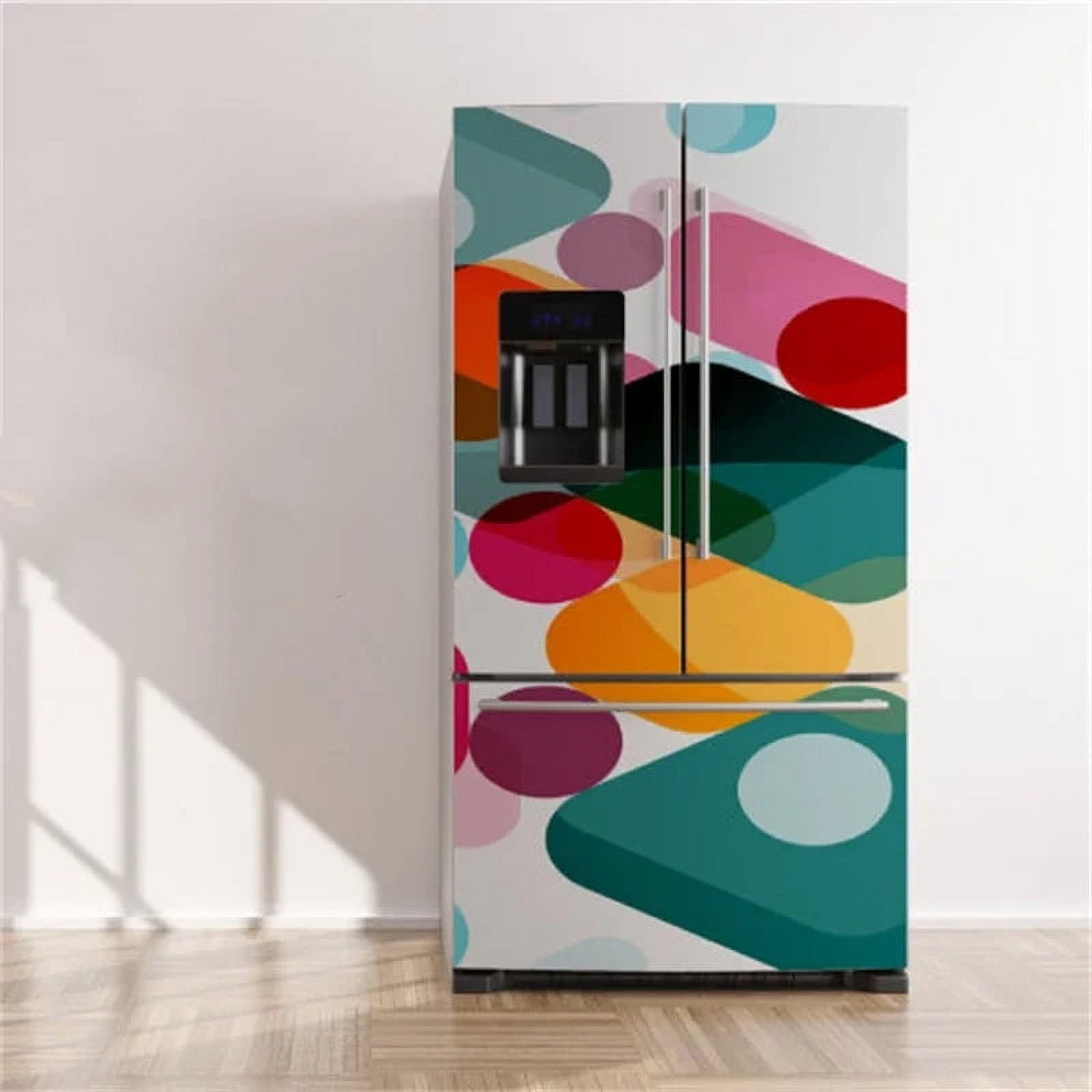 Abstract Geometric Pattern Refrigerator Sticker Wallpaper Visual ...