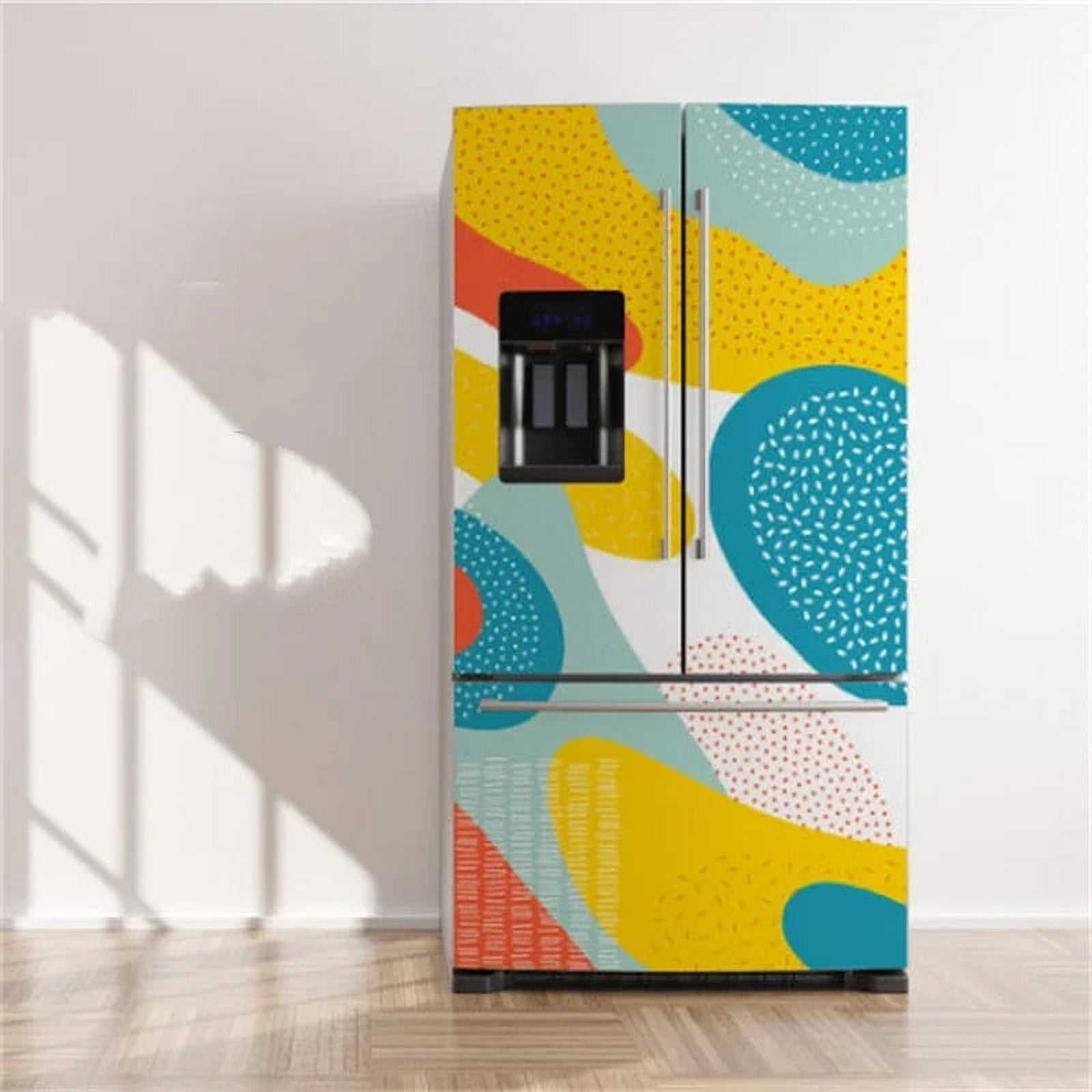 Abstract Geometric Pattern Refrigerator Sticker Wallpaper Visual ...