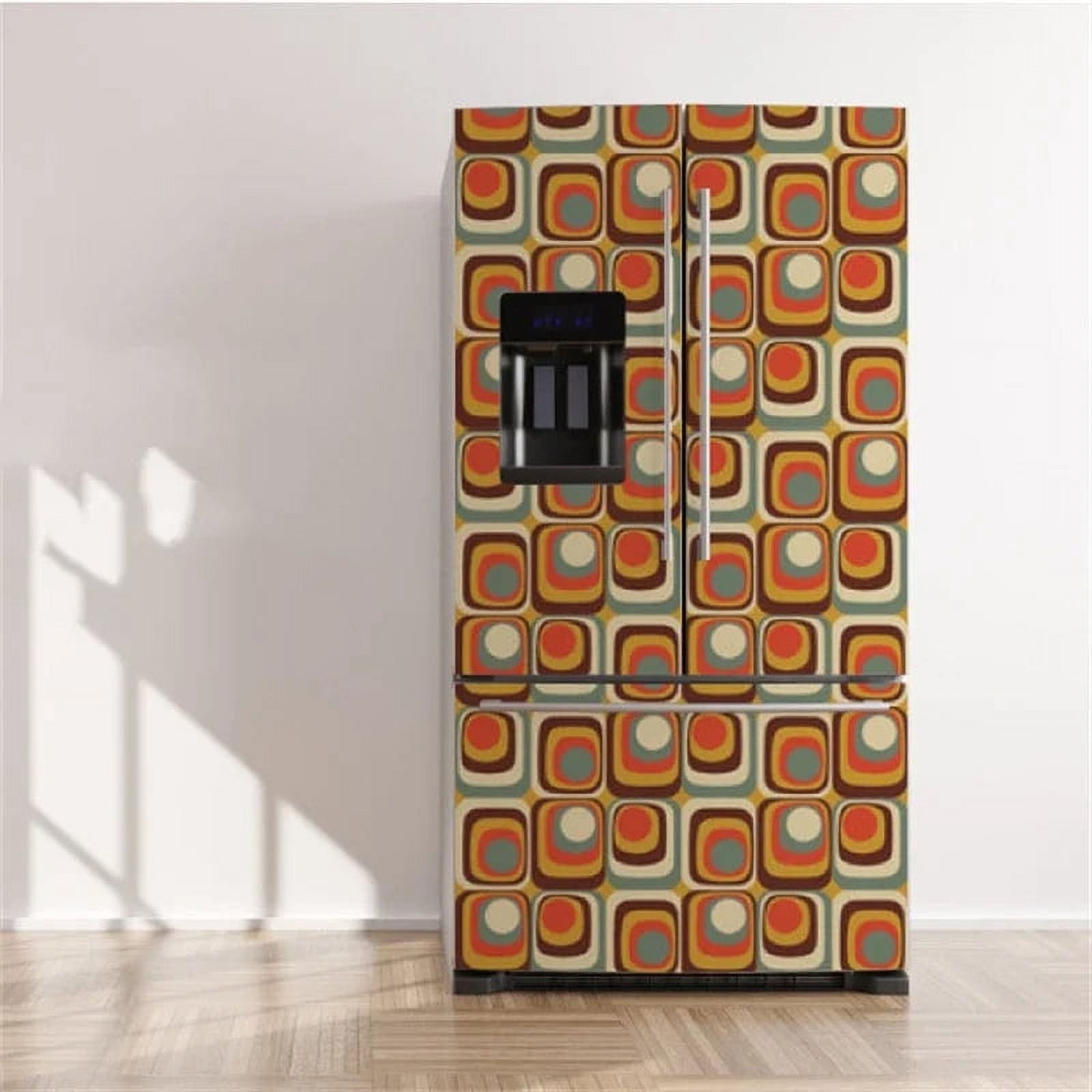 Abstract Geometric Pattern Refrigerator Sticker Wallpaper Visual ...
