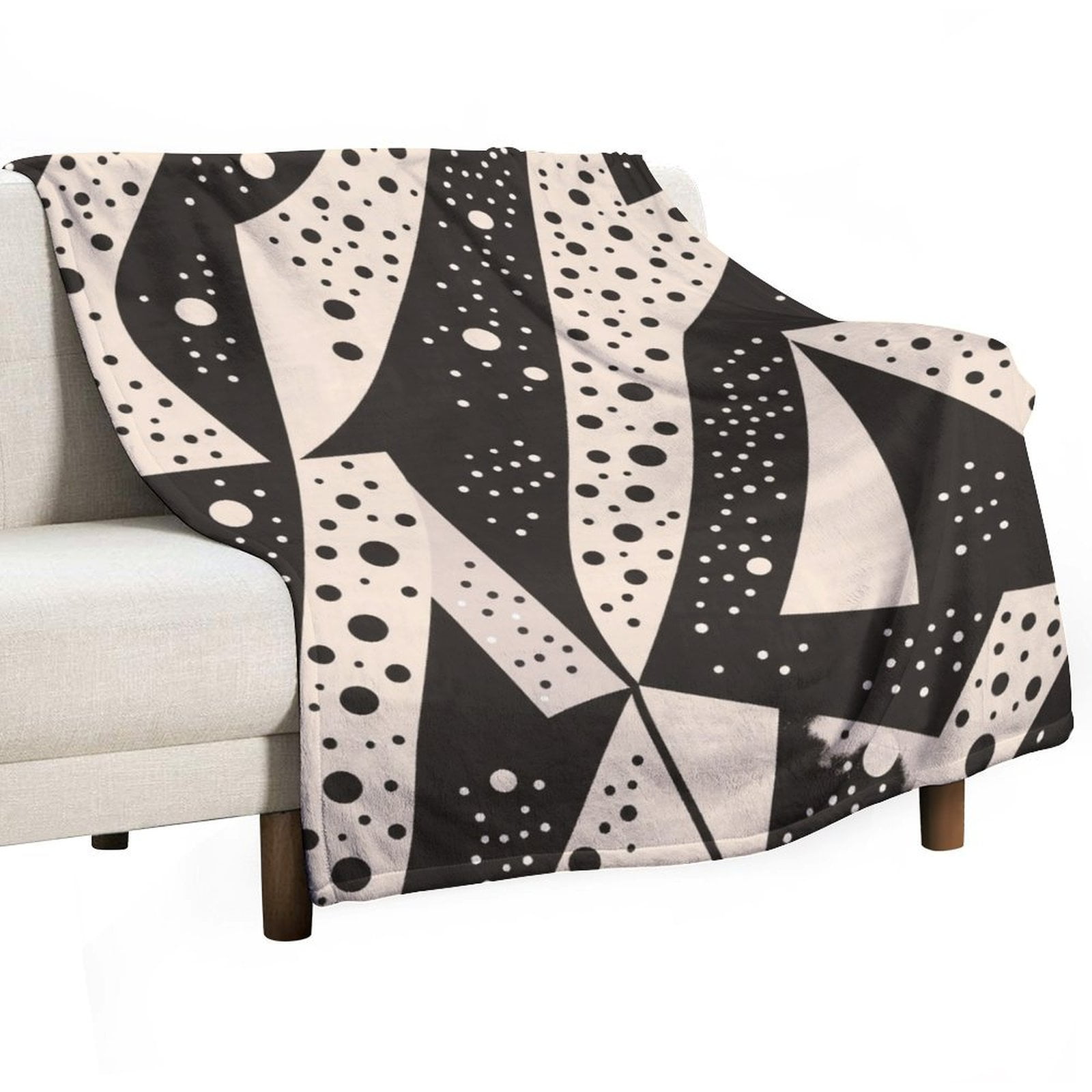 Abstract Geometric Pattern Throw Blanket Warm Plush Blankets for Adults ...