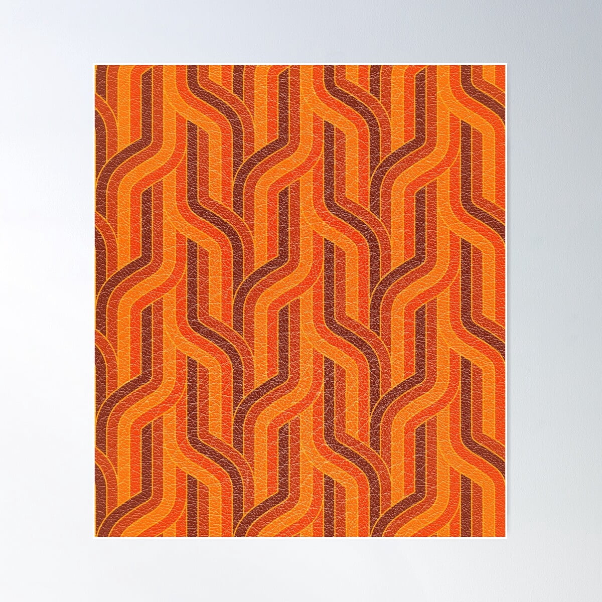 Abstract Geometric Pattern- Woven "Warm" Poster Wall Art, Modern Wall ...