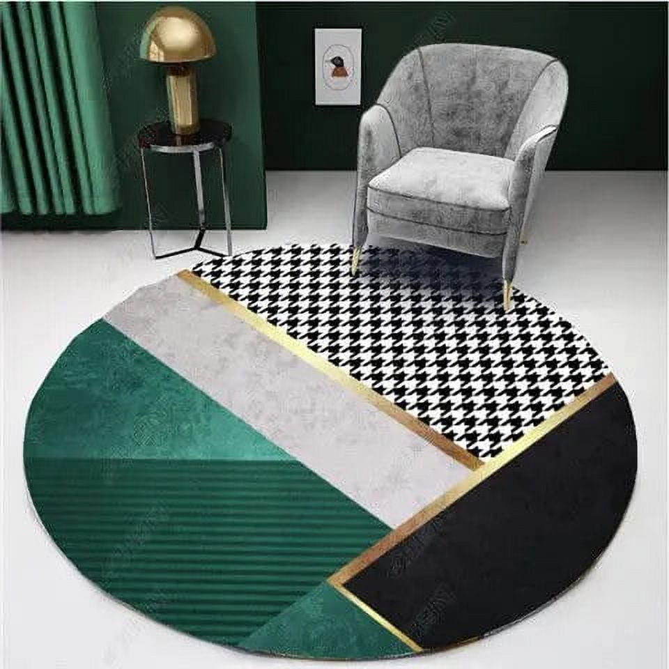 Abstract Geometric Round Carpet Simple Nordic for Living Room Carpets ...