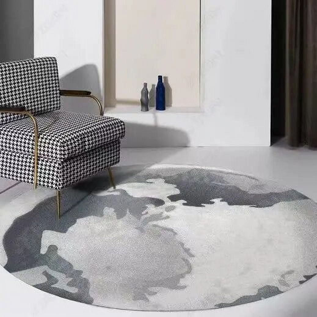 Abstract Geometric Round Carpet Simple Nordic for Living Room Carpets ...