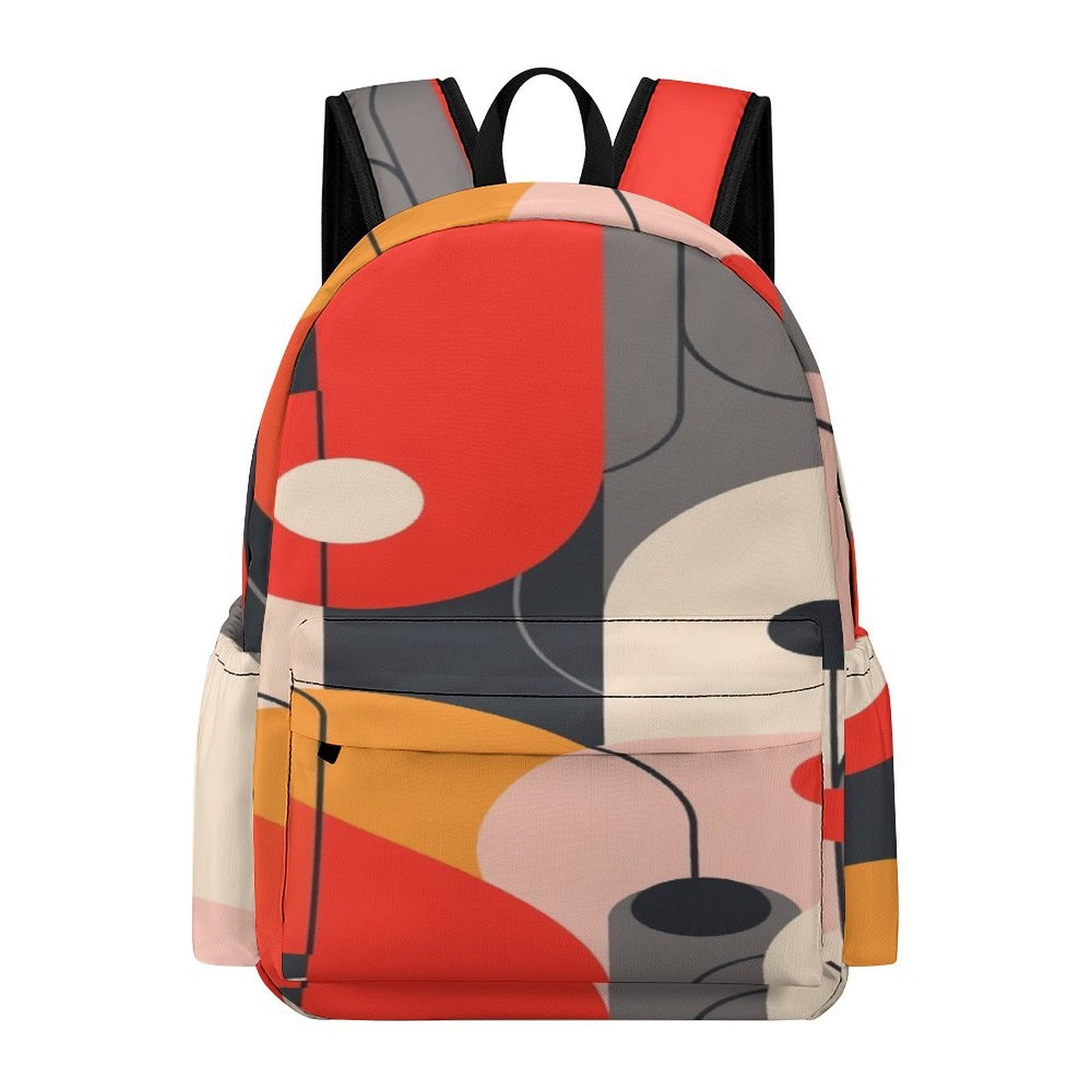Abstract Geometric Shapes Backpack Teenagers Student School Bags Laptop ...