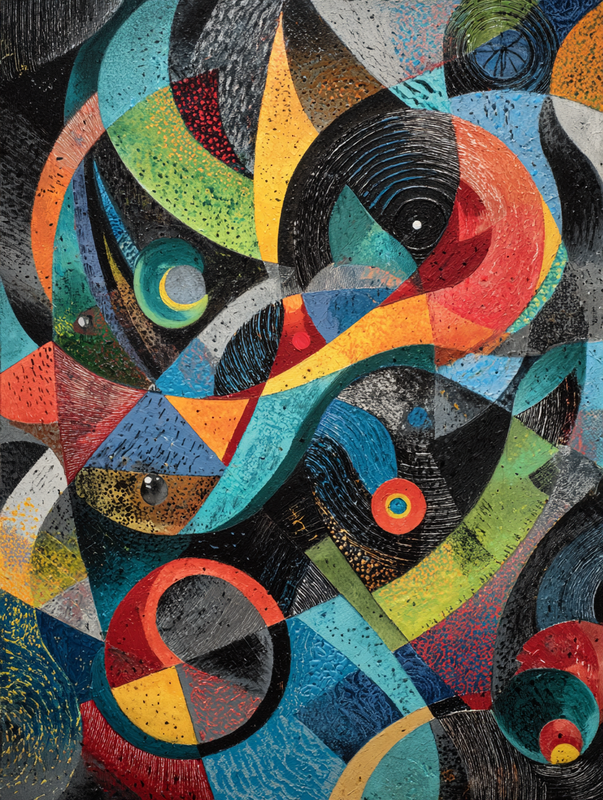 Abstract Geometric Shapes Canvas Art Print Modern Wall Decor for Living ...