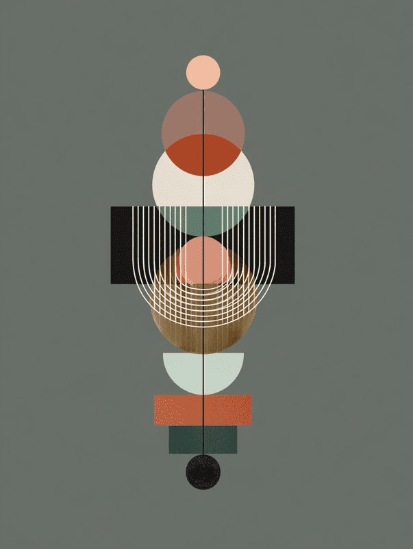 Abstract Geometric Shapes Canvas Print, Suitable for Living Room ...